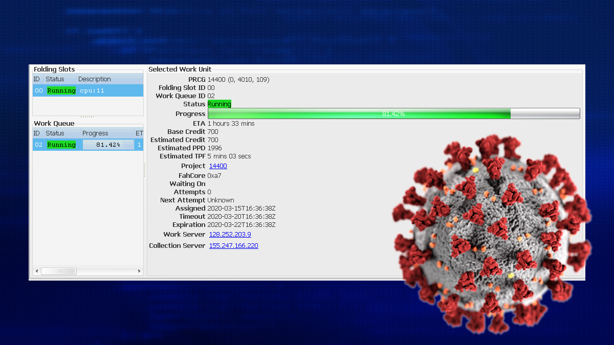 Donate Your Unused CPU Cycles to Fight Coronavirus