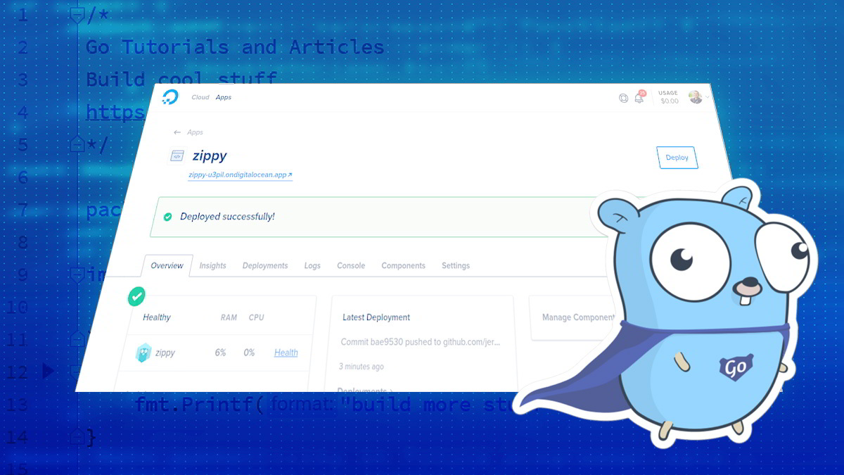 Golang Building A Go Web Api With The Digital Ocean App Platform Jeremys Go Blog